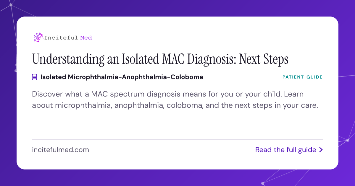 Isolated MAC Diagnosis: Anophthalmia & Microphthalmia | Inciteful Med ...
