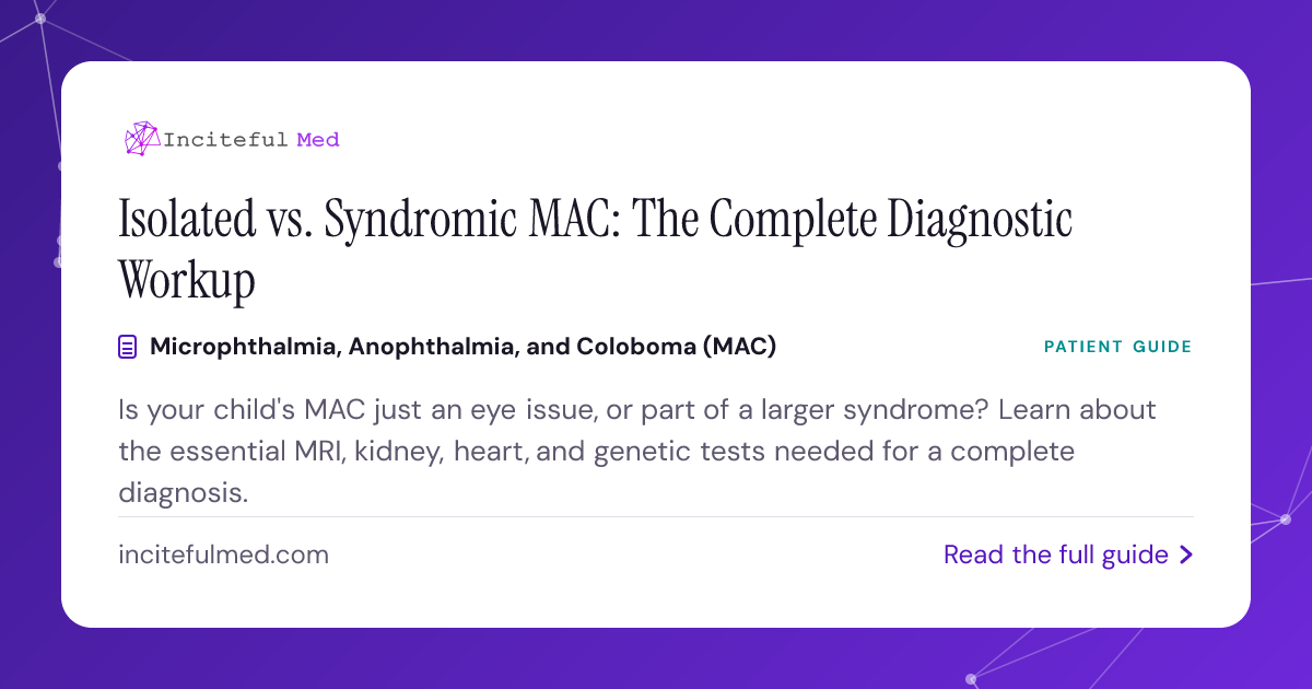 MAC Diagnosis: Confirming Isolated vs. Syndromic | Inciteful Med Resources