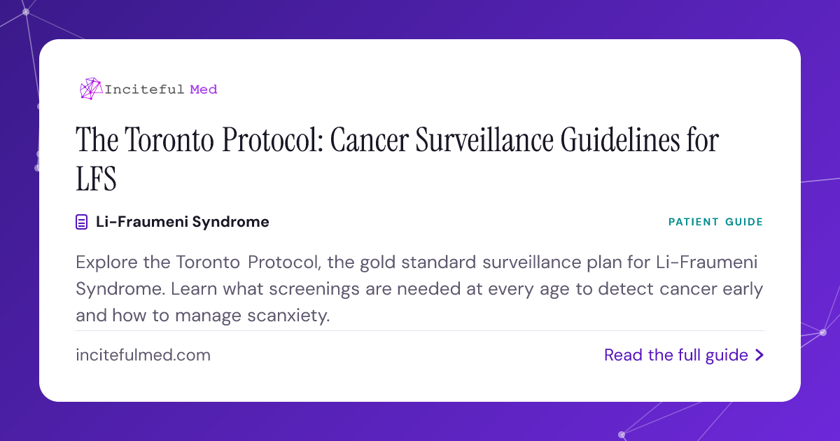 LFS Toronto Protocol: Cancer Surveillance Guidelines | Inciteful Med ...