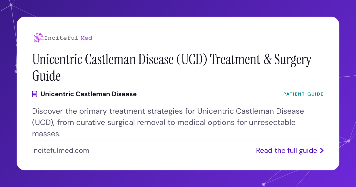 UCD Treatment Strategy: Surgical & Medical Options | Inciteful Med ...
